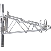 Nexel Chrome Adjustable Double Shelf Post Bracket 14""D - Walmart.com