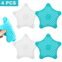 SlipX Solutions Bathroom Hair Catcher, Stop-A-Clog Drain Protectors for ...