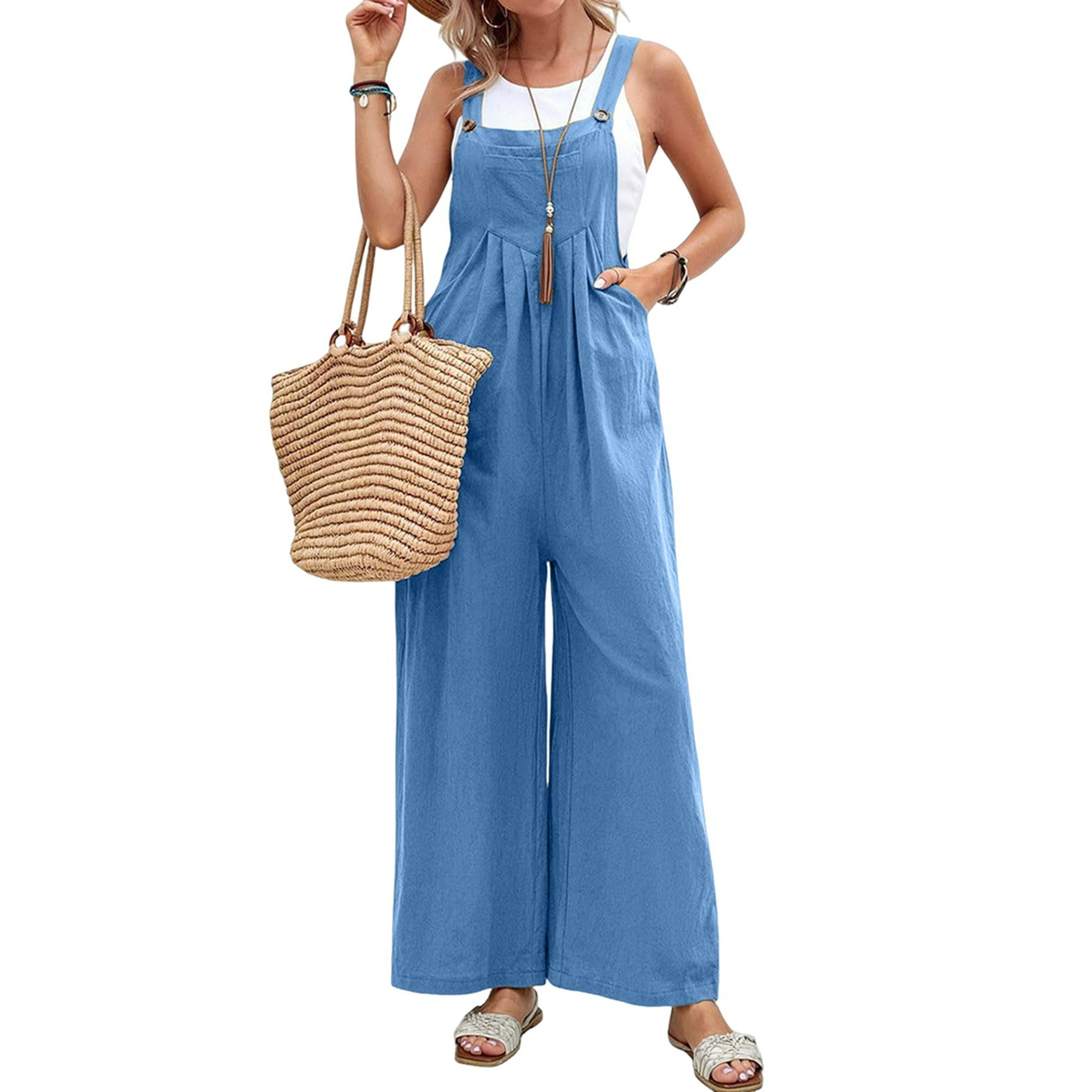 Click here for Unbranded Womens Bib Overalls Casual Loose Fit Jum... prices