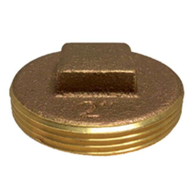 Midland Industries 970330 5 in. Brass Square Head Cleanout Plug ...