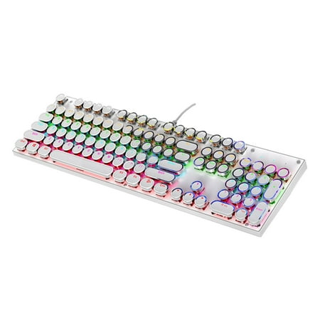 Ergonomic 104 Keys Mechanical Gaming Keyboard USB Wired for Game ...