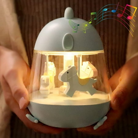 Carousel Music Box Night Light for Kids, Cute Baby Toddler Nursery ...