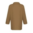 Wangxldd Golf Polo Shirts For Women 3 4 Sleeve Lapel Tees Button Up