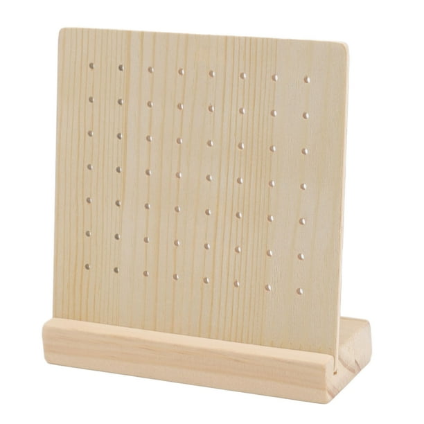 Wooden Earring Display, Premium Wood Earring Stud Display Pegboard For ...