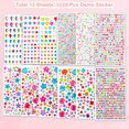 3228 pcs Gem Stickers Jewels for Crafts - Self Adhesive Rhinestone ...