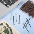 Jumbo Hairpins Set of 200, Large Brown Bobby Pins for Thick Hair with ...