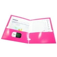 BAZIC 2 Pockets Paper Folder, Laminated Portfolio 3 Hole Punched, 6 ...