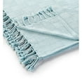 Ox Bay Light Blue Cotton Throw Blanket, , Standard Throw - Walmart.com