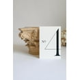 Modern Table Numbers, Single Sided 4x6 Modern Design, Black Matte Ink ...
