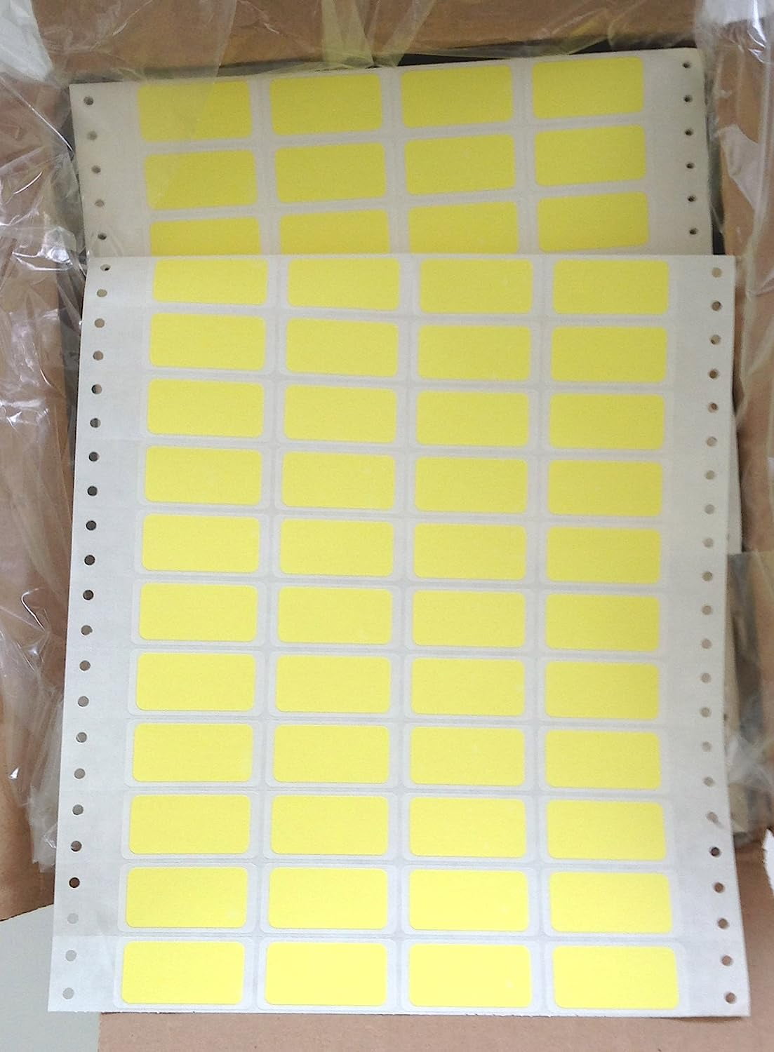 Patient Charge Labels, Continuous Pinfed (4-Across), Yellow, 2" x 7/8 ...