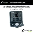 Champion Sports Dual Timer, Black, 4-1/2 in W X 5 in H - Walmart.com
