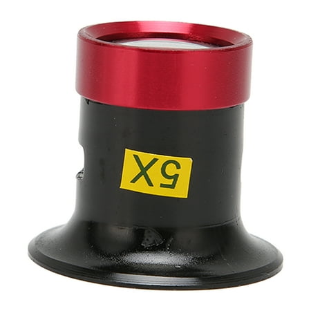 Watch Loupe, Red Black Lightweight Compact Glass Material Jewelers ...
