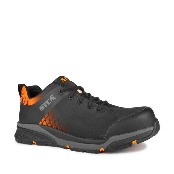 STC Trainer, Black & Orange | Athletic Metal Free Lightweight Work ...