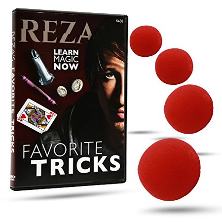 Magic Makers Favorite Tricks with Reza - Includes Set of 4 Sponge Balls ...