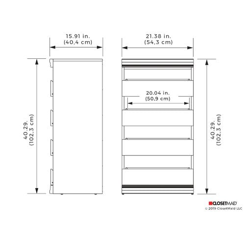 ClosetMaid 4561 Modular Closet Storage Stackable Unit with 4-Drawers ...