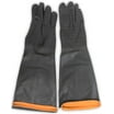 HAWK (2 Pair) 18" (45.7 cm) Black Heavy Rubber Gloves | Size Extra ...