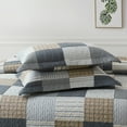 Pangushan 100 Cotton King Quilt Set Farmhouse Patchwork Reversible