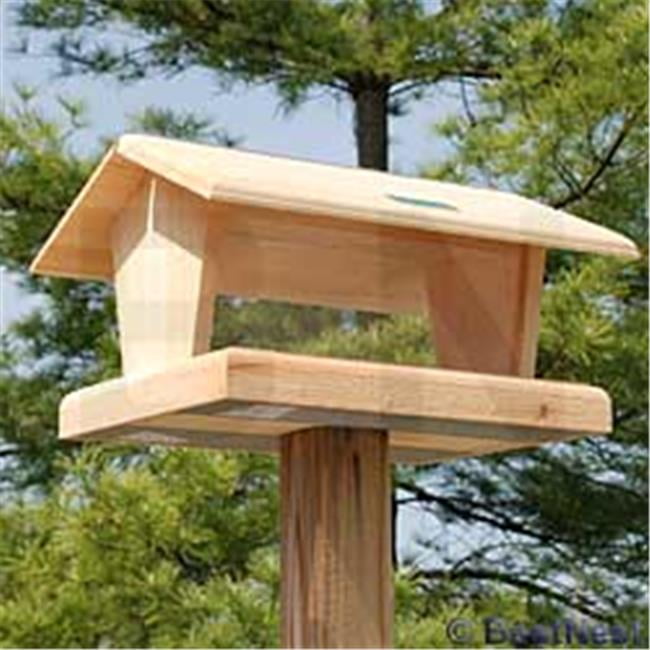 11.75" Hopper Feeder Bird Feeding - White Pine - Walmart.com