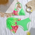 Bikini Set For Girls Swimwear Floral Print Bikini Swim Two Piece ...