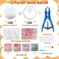 DIY Ball Making Kit Multicolored A 12 Count Craft and Stress Relief Set ...