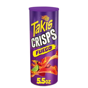 Takis Rolled Fuego Spicy Tortilla Chips, 9.9oz Bag, Chili Pepper and ...