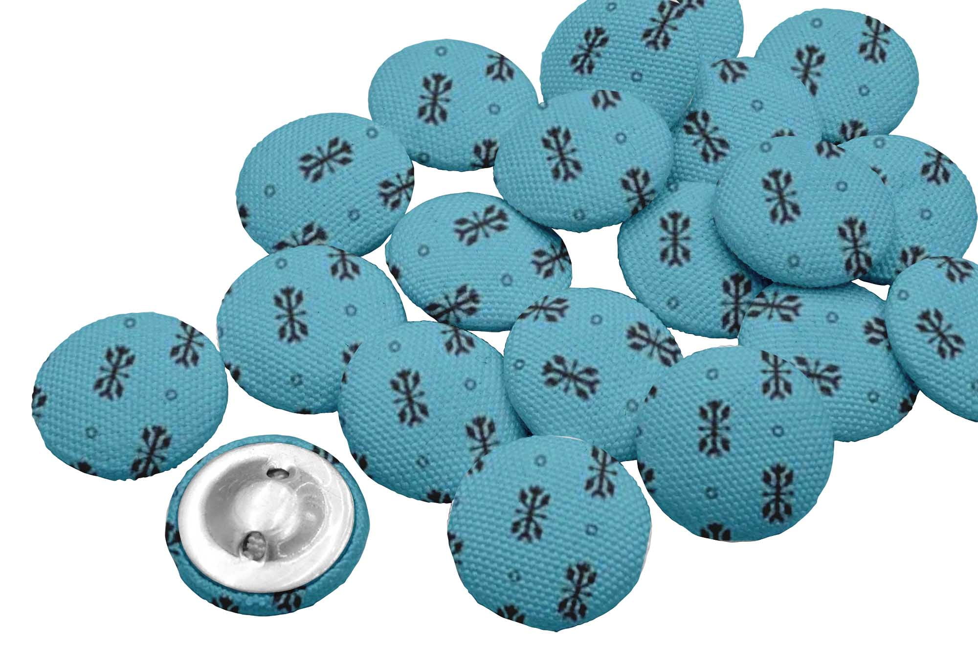 IBA Indianbeautifulart Blue 1 Inch Buttons For Sewing Fancy Buttons For ...