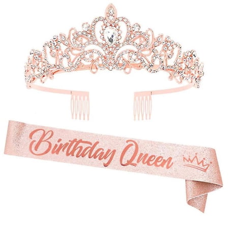 Crystal Crown Elegant Princess Crown Birthday Crown Women Rhinestone ...