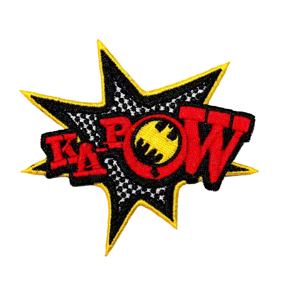 Classic Batman Comic Effect "Ka-Pow" Retro Patch DC Superhero Iron On ...