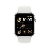Apple Watch SE Series (2nd Gen) 44mm Silver Aluminum Case with White ...