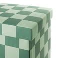 Mainstays Collapsible Storage Ottoman, Sage Check - Walmart.com