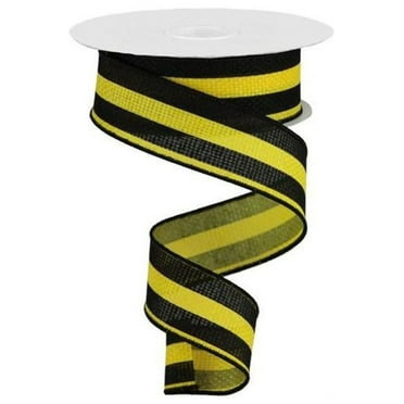 AK-Trading Polyester Blend Burlap Webbing Ribbon with Stitching, 1.5 ...