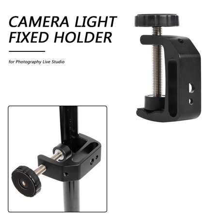 Clairlio Desk Clamp Bracket Camera Lamp Flash Fixed Holder for ...
