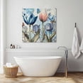 Canvas Print Wall Art Oil Paintings Pastoral Retro Floral Clock Letter ...