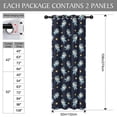 Astronaut Cat and Star Blue Pattern Blackout Curtains,Triple Weaved ...