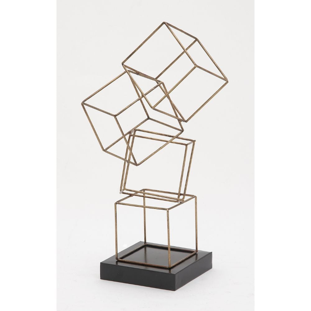 Stunning Metal Square Table Sculpture - Walmart.com
