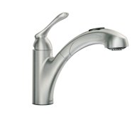 Delta 100LF-HDF Classic Single Handle Centerset Kitchen Faucet, Chrome ...
