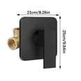 Contemporary Bronze Shower Door Set Square Black Bathroom Deck Moisture ...