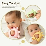 Momcozy, Silicone Baby Teether Diver & Giraffe, 2pk, Green & Pink ...