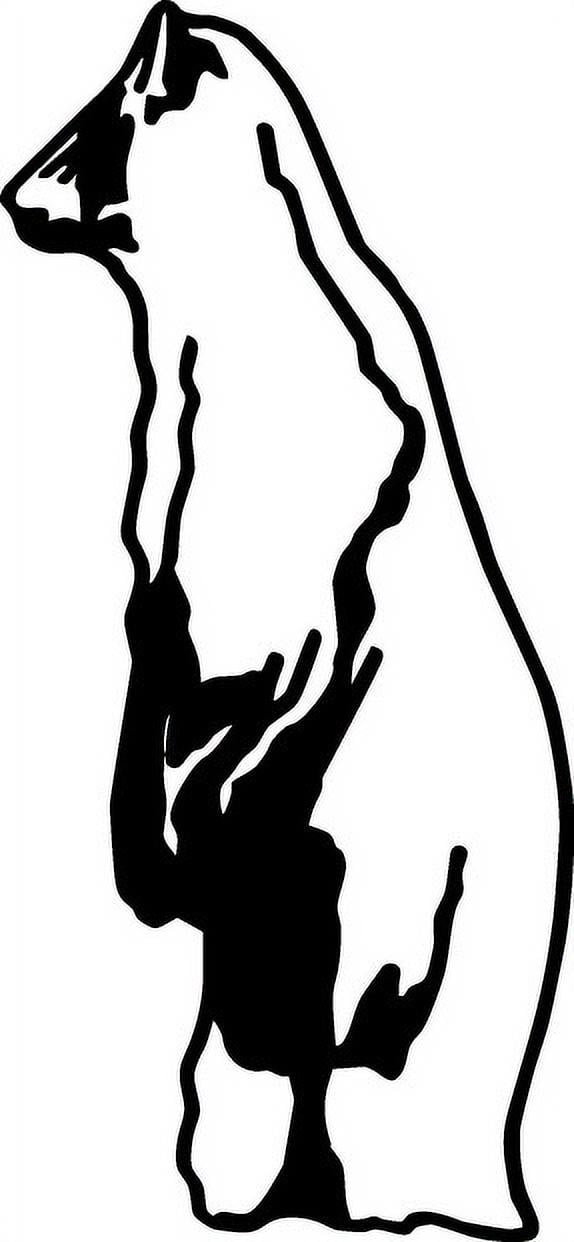 Wall Decal Bear Standing Up Animal Buck Horns Camping Deer Predator Doe ...