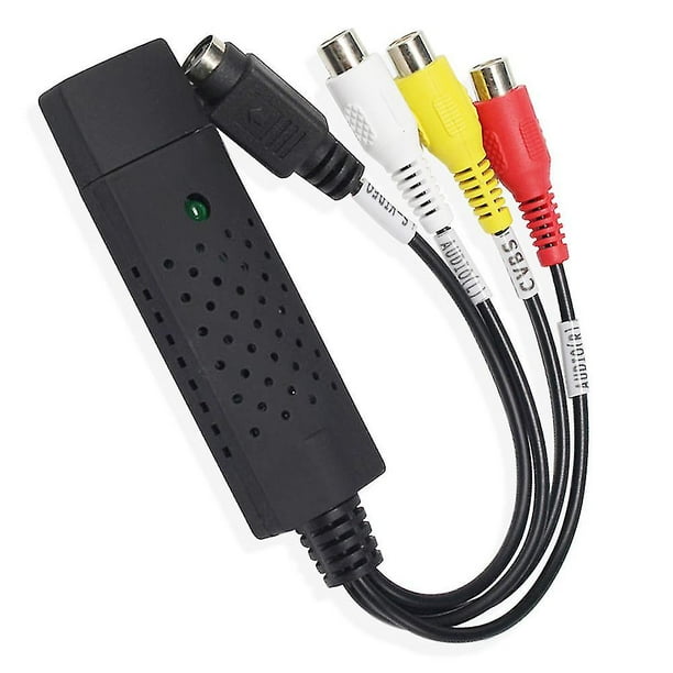 Adaptador de captura de audio USB Vhs Vcr Tv a convertidor de DVD Video ...