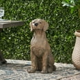 GDF Studio Hayesville Outdoor Dog Garden Statue, Dark Brown - Walmart.com