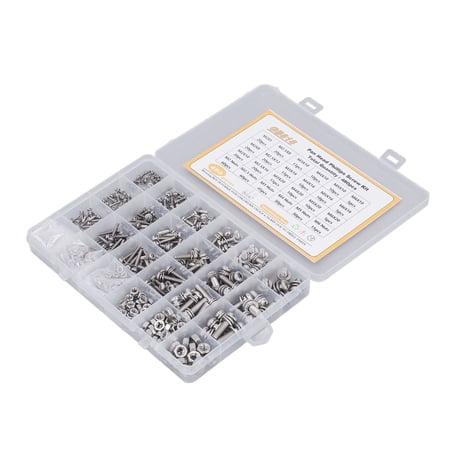 Screw Nut Washer Assortment Kit, Screw Nut Washer Set Flat Appearance ...