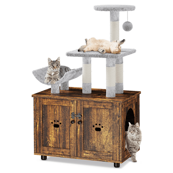 Cat Tree Litter Box