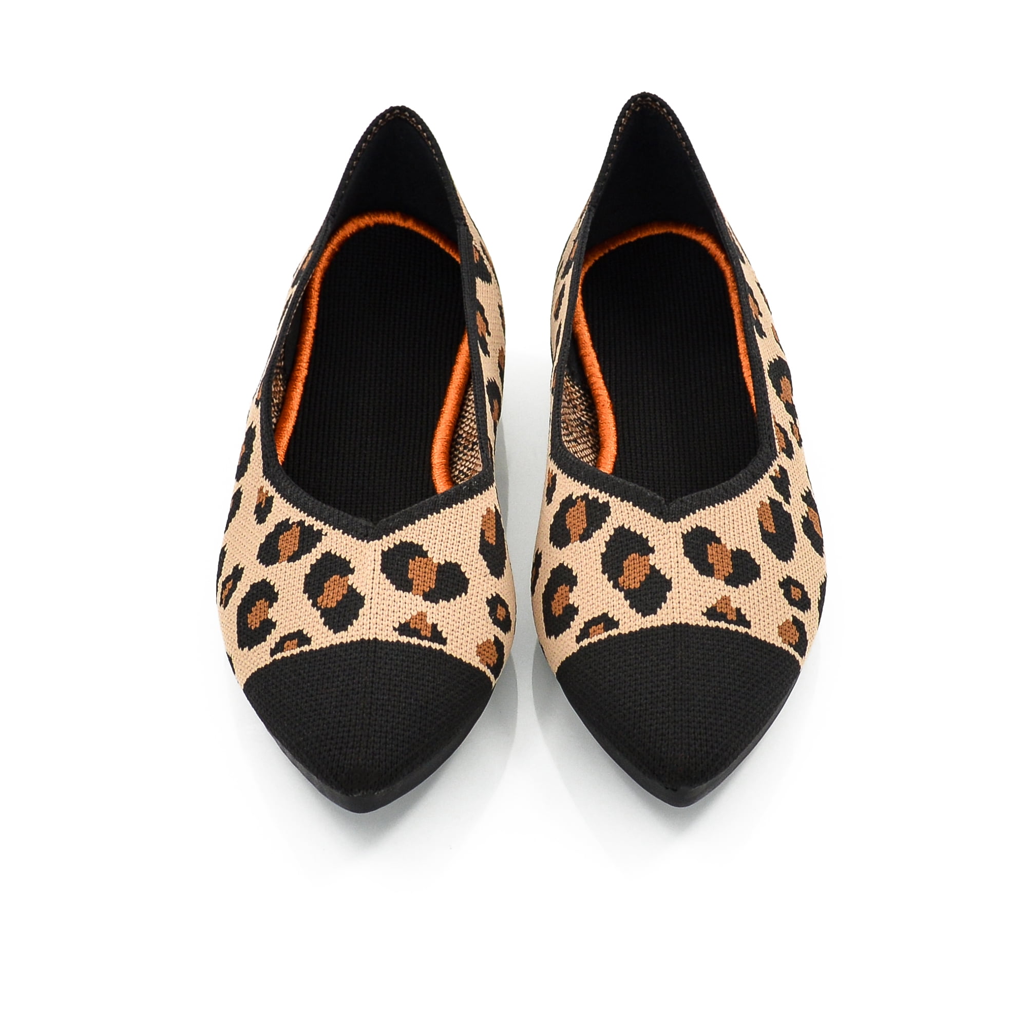 Women's Flat, Pointed Toe, Leopard, Size 6.5 - Walmart.com