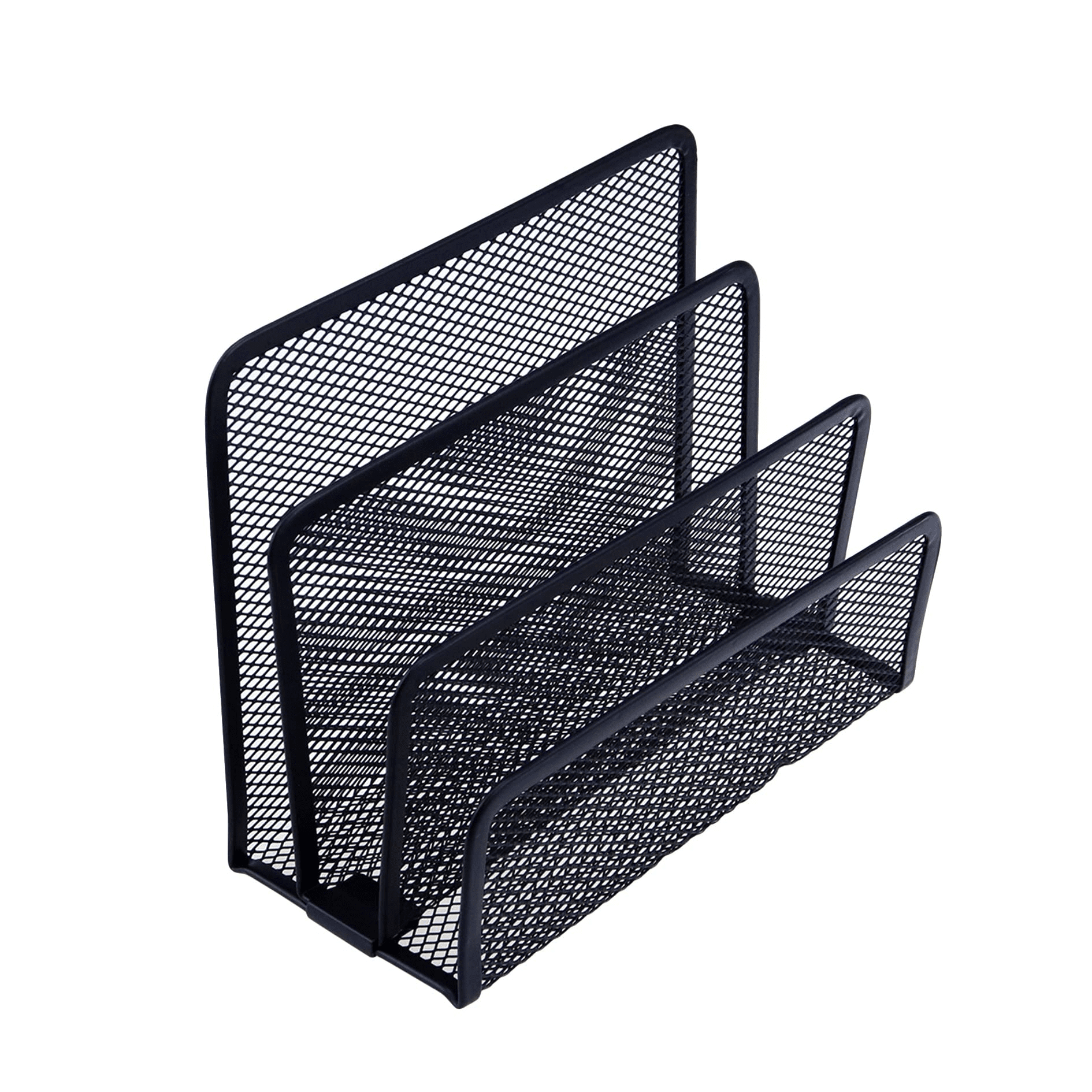 1PCS Desktop Three-Column Letter Rack Metal File Holder Creative ...