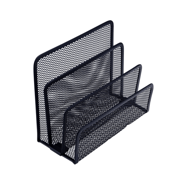 1PCS Desktop Three-Column Letter Rack Metal File Holder Creative ...