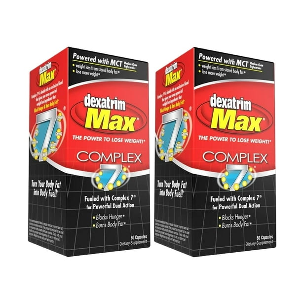 Píldoras para bajar de peso ILIOS Dexatrim Max Complex-7 2x60 cápsulas ...