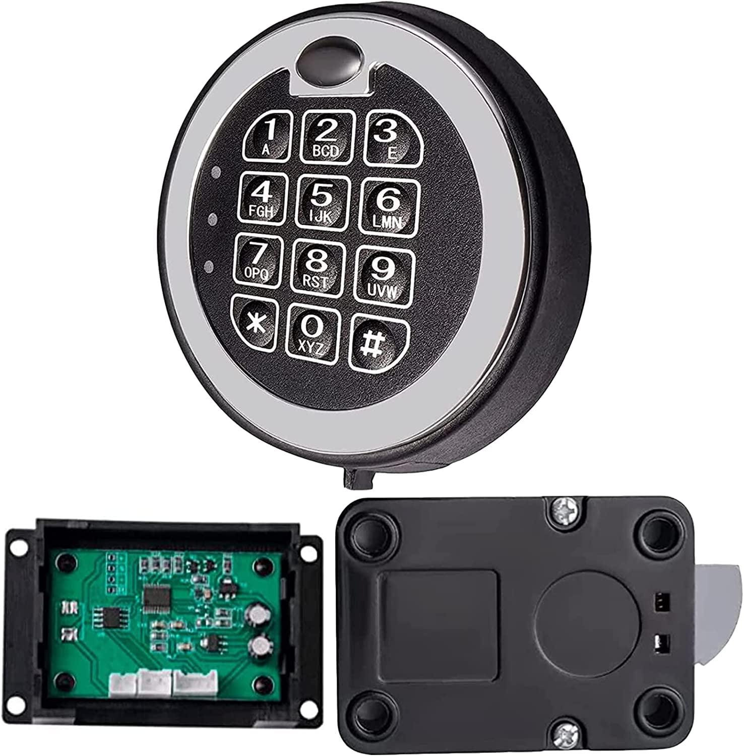 Electronic Digital Keypad Safe Lock 5 User Code and 1 Master Code for ...