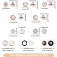2-Hole Plastic Buttons with Resin Rhinestone and Imitation Pearl ...