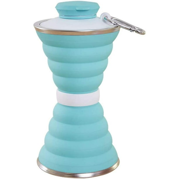 Botella de agua potable Botella de agua plegable Botella deportiva ...